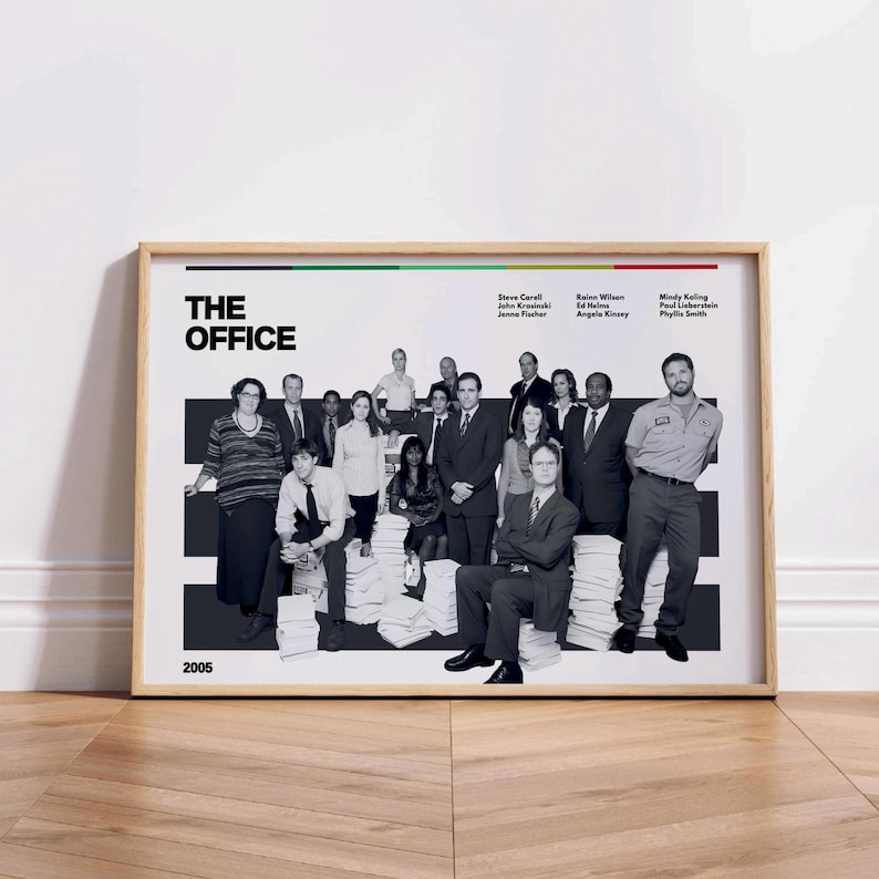 The Office TV Show Poster: Minimalist Michael Scott Cast Print (digital ...
