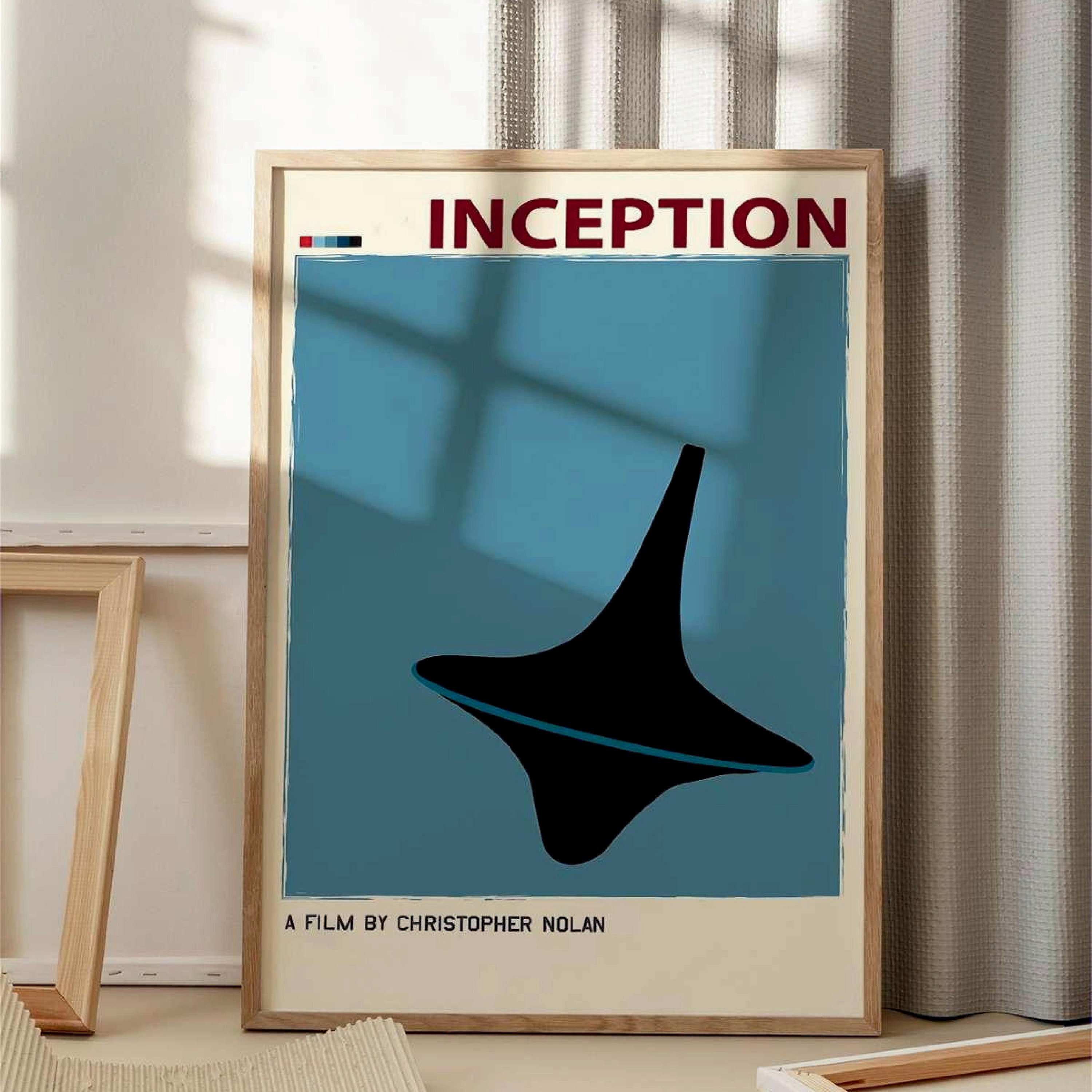 Inception Movie Poster Abstract Art Print Movie Wall Art Aesthetic ...
