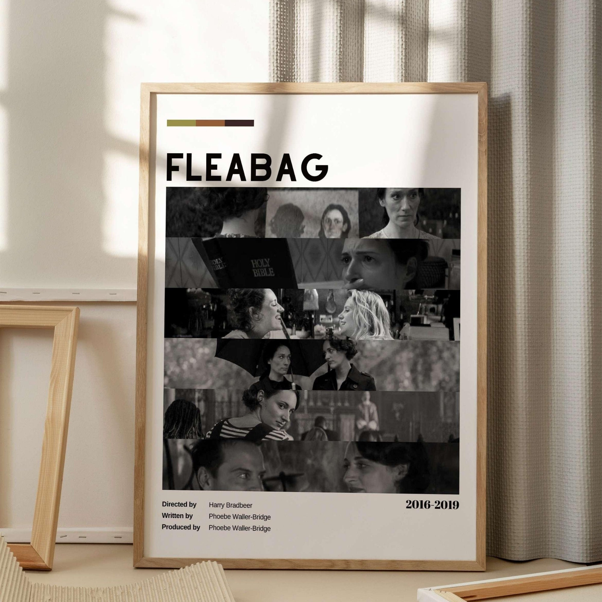 Fleabag Tv Show Poster Black White Poster Vintage Art Print Tv Show ...