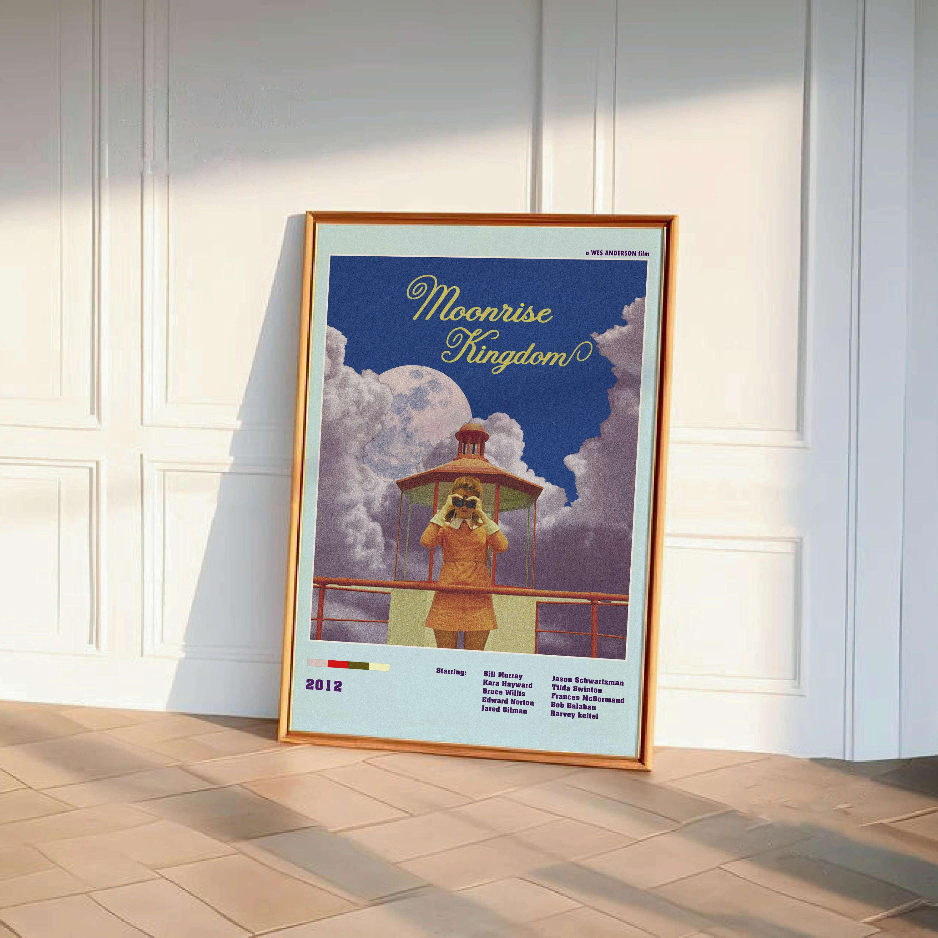 Moonrise Kingdom Movie Poster,wes Anderson, Movie Wall Art Digital ...