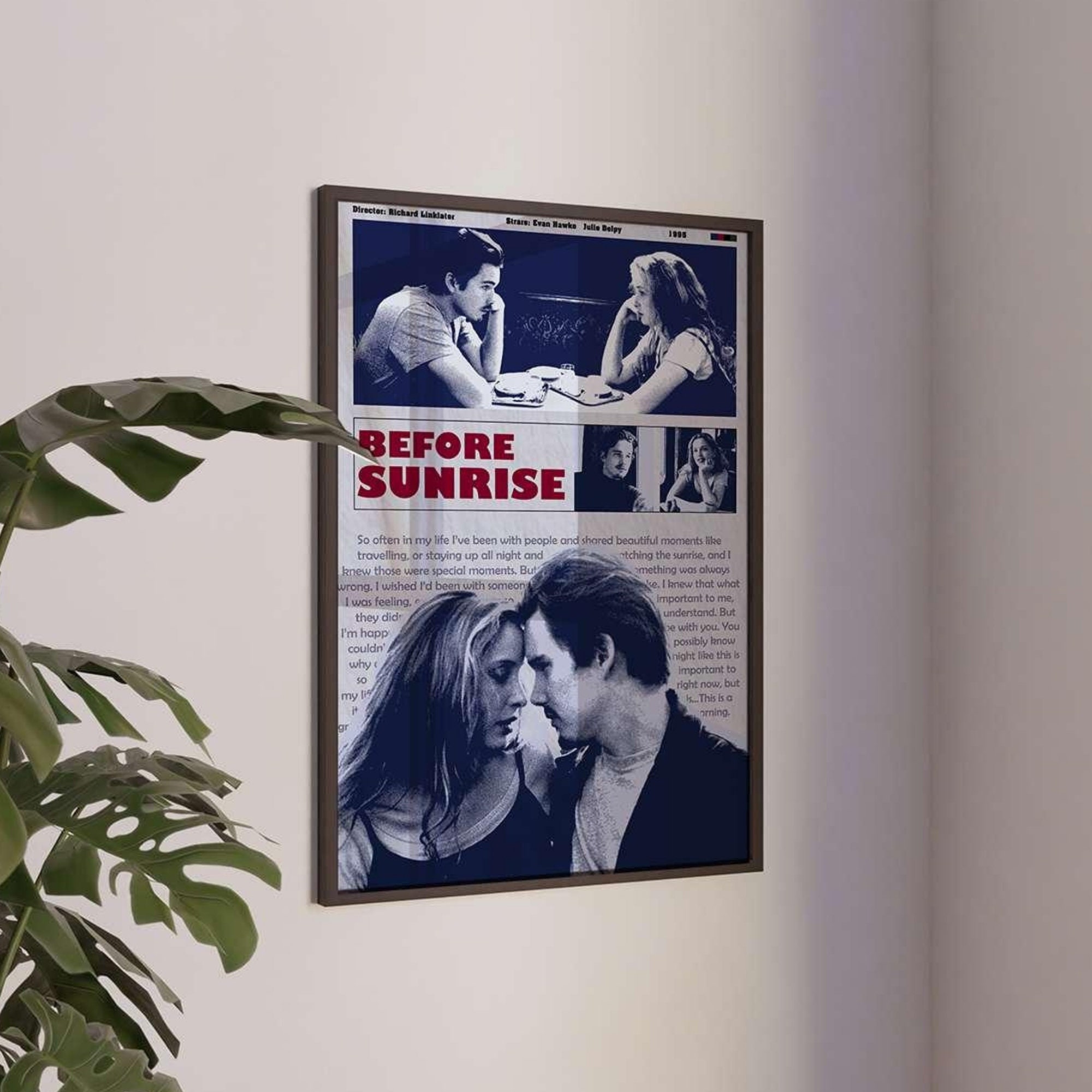 Before Sunrise Poster Movie Poster Vintage Wall Art Digital Download ...