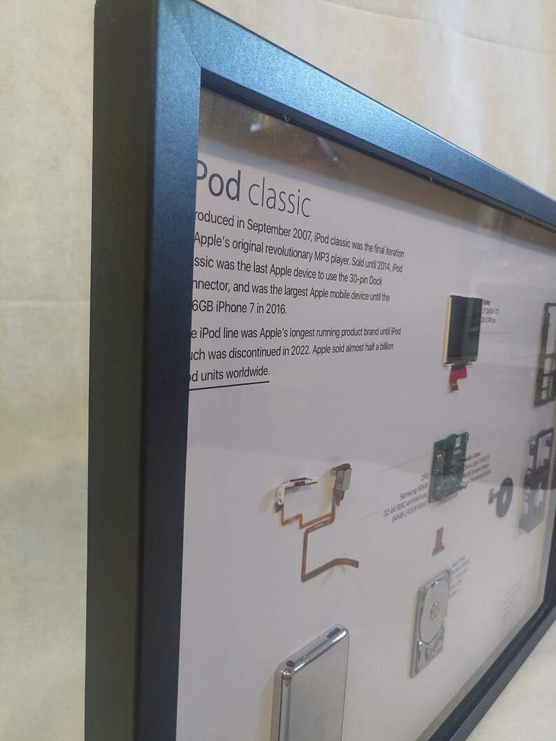 Ipod Classic Teardown 3D Artwork: Wall-mount Display - Etsy