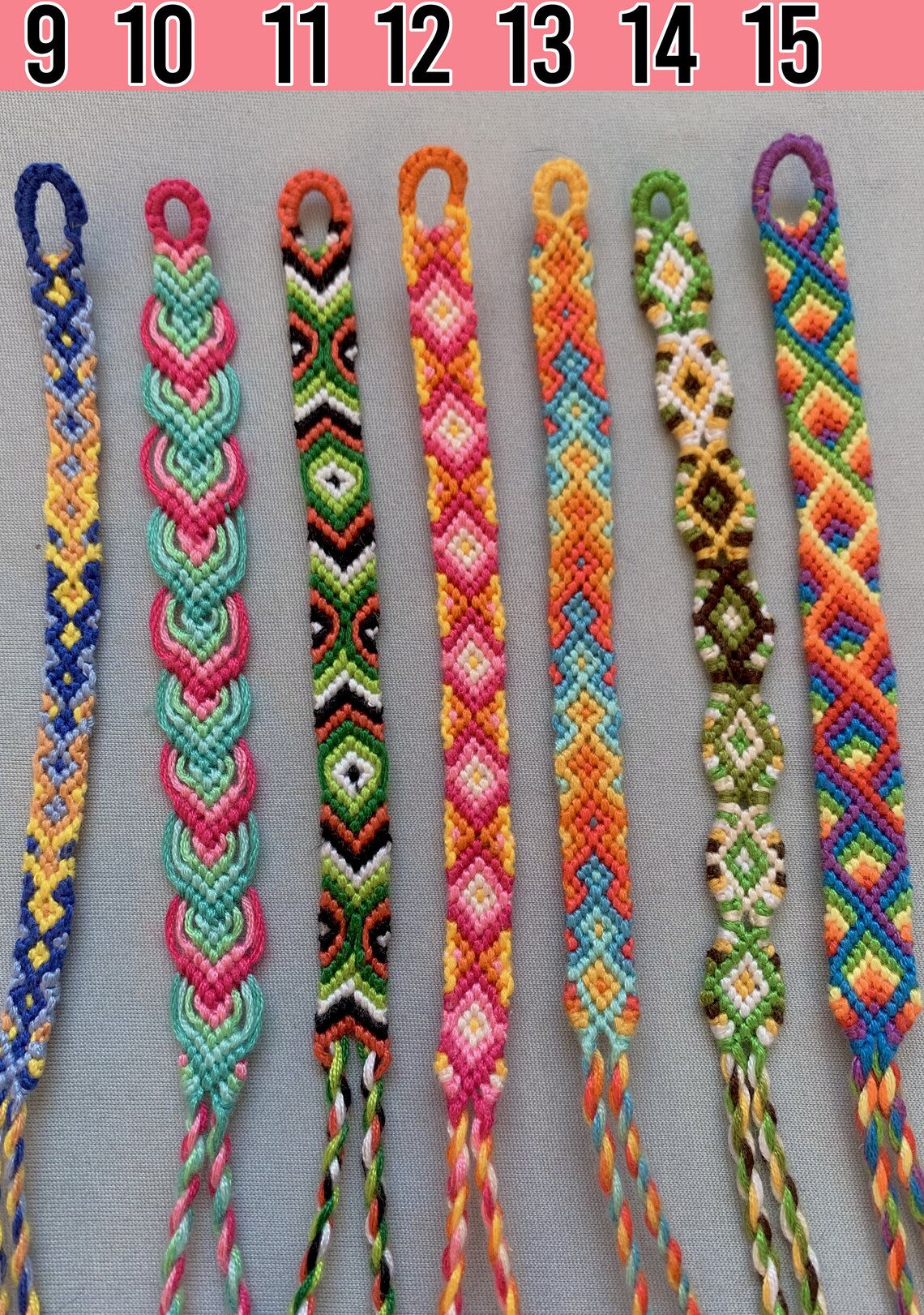 Custom Friendship Bracelets With the Colors of Your Choice. - Etsy