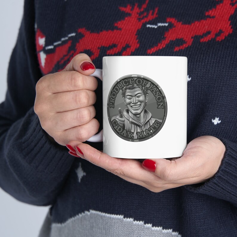 Iron Spirit Coin Coffee Mug of He Who Fights With Monsters Jason Asano ...
