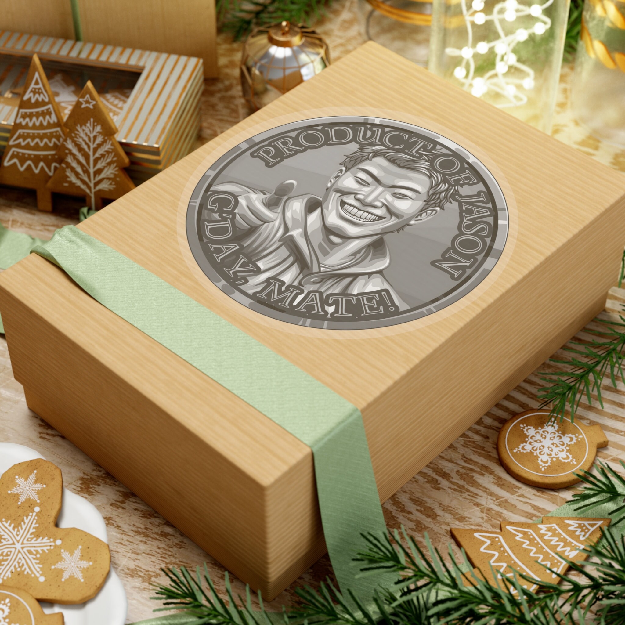 Silver Spirit Coin Sticker of He Who Fights With Monsters Jason Asano ...