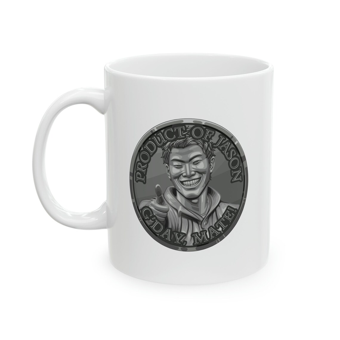 Iron Spirit Coin Coffee Mug of He Who Fights With Monsters Jason Asano ...