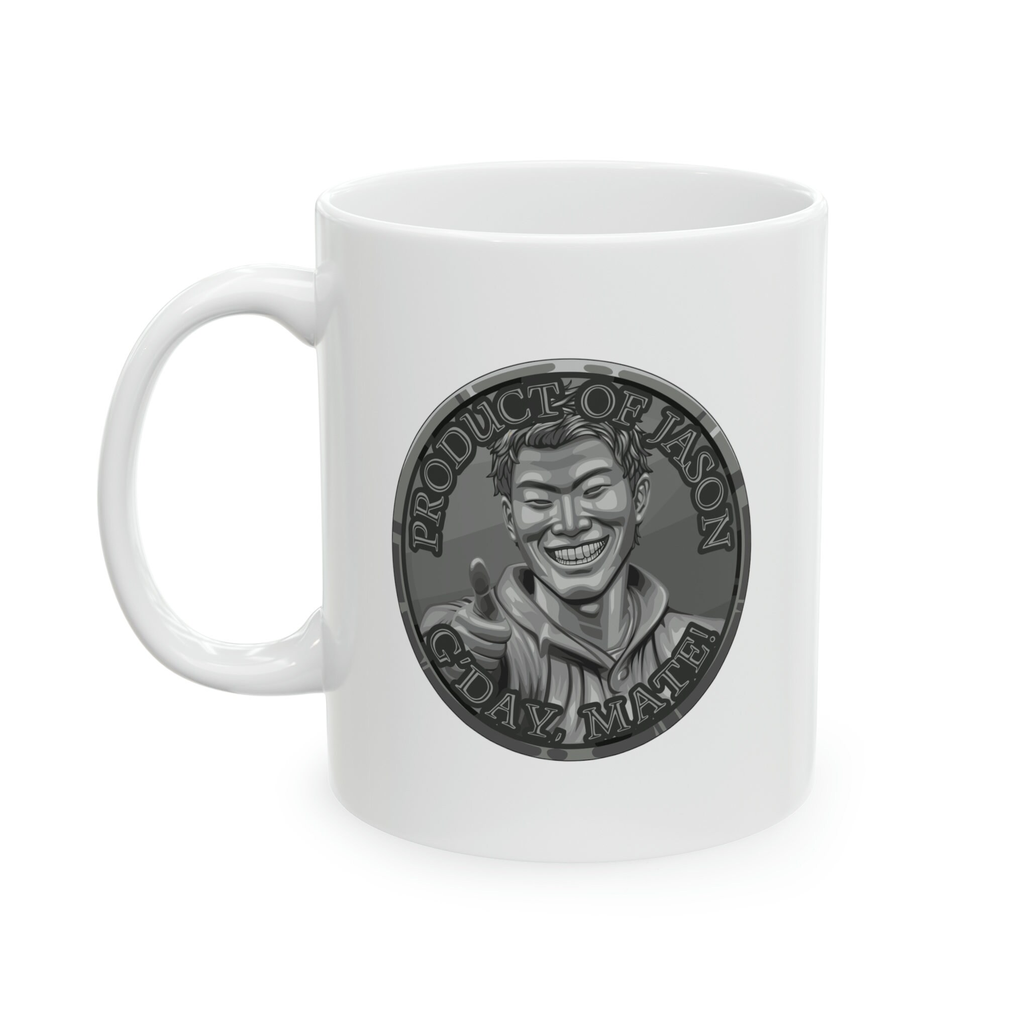 Iron Spirit Coin Coffee Mug of He Who Fights With Monsters Jason Asano ...