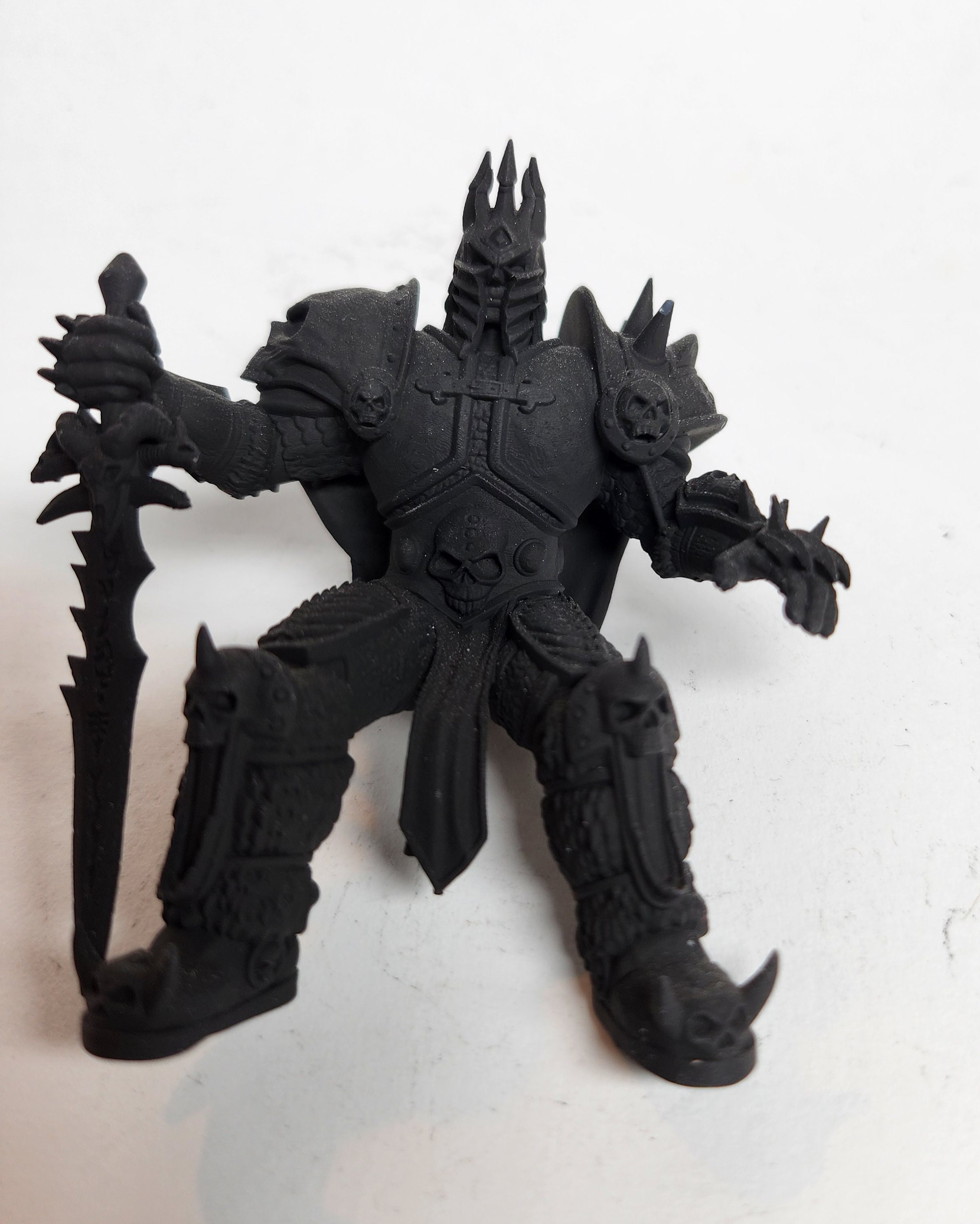 Arthas Fanart 3d Printed Model of Fantasy Warrior, King of Ice, Frost ...