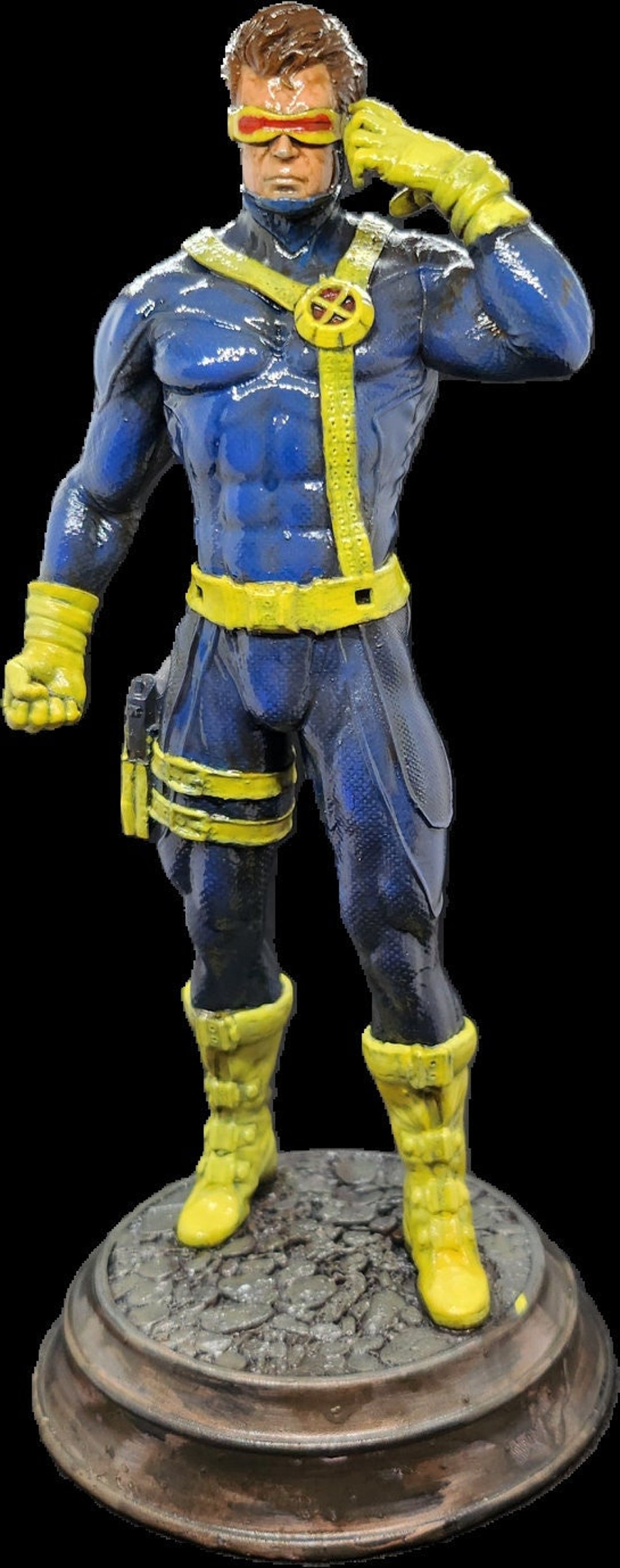 Cyclops 3d Model, Figurine, X-men Statue Handpainted - Etsy