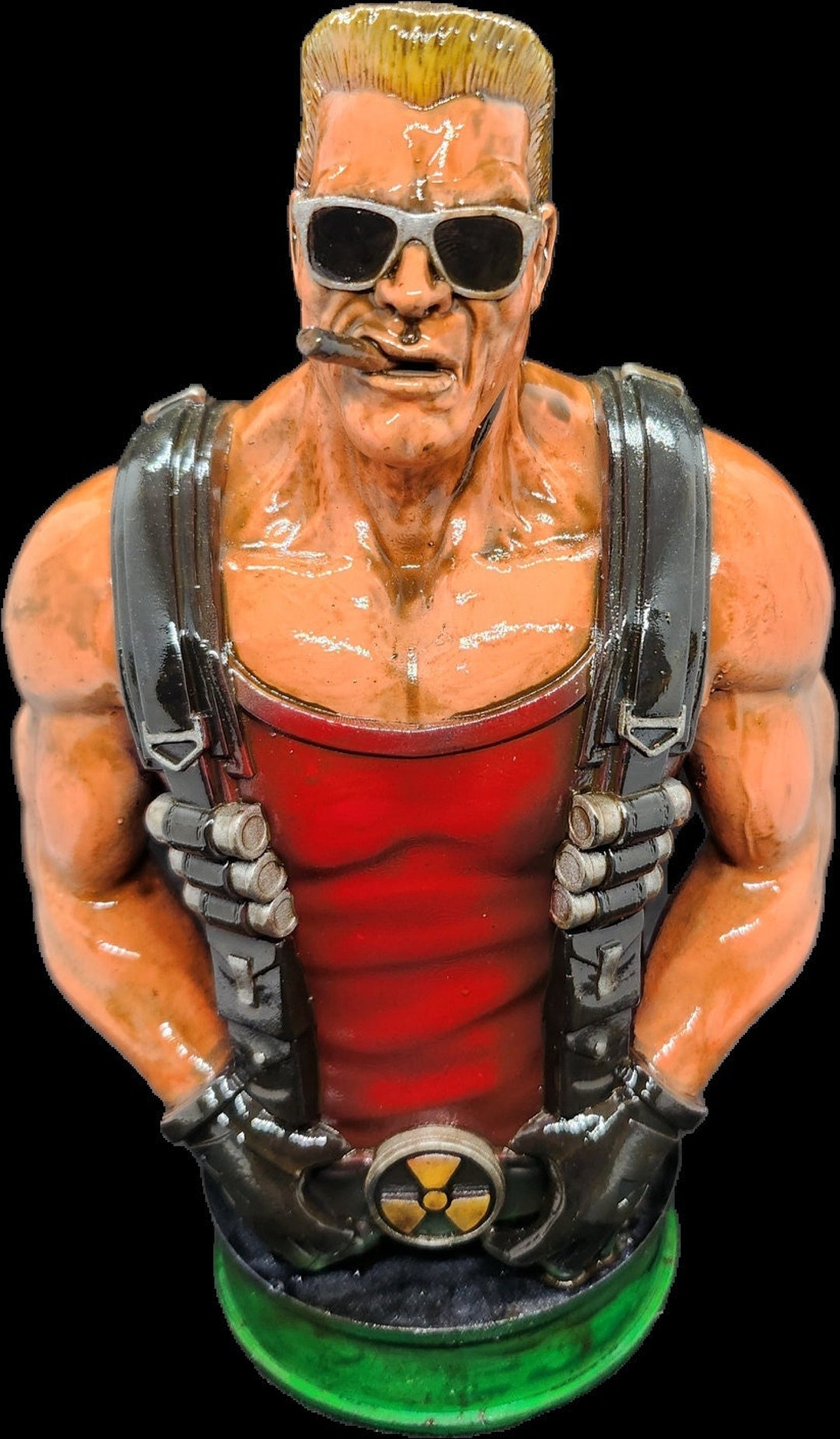 Duke Nukem Handpainted 3d Model Bust, Retro Game Fanart - Etsy