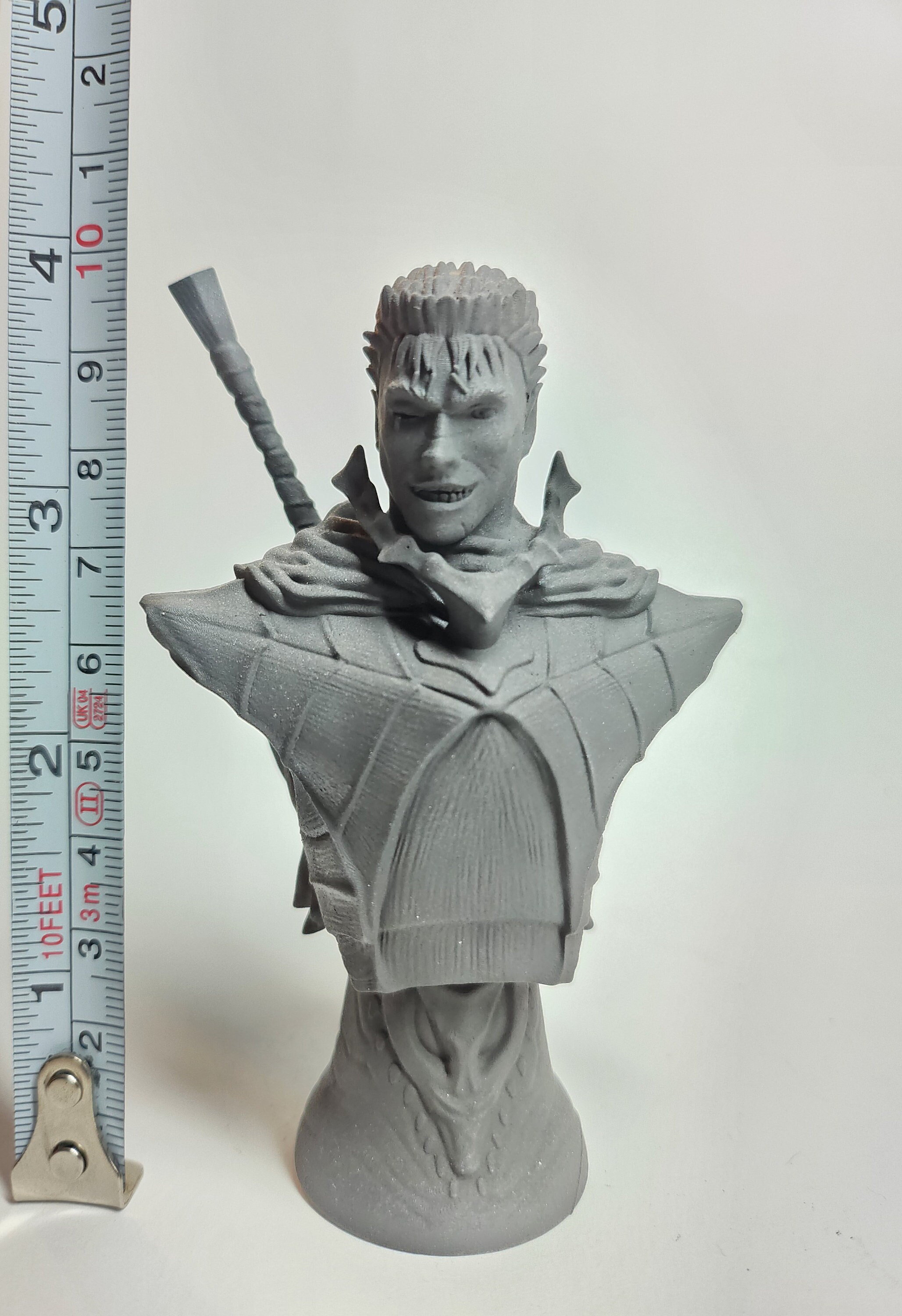 Guts fanart, Berserk statue, Warrior 3d print model, knight swordsman ...