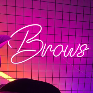Brows Neon Sign | Eyerows LED Neon Sign | Beauty Salon Decor | Beauty ...