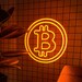 Bitcoin Neon Sign | BTC Neon Money | Led Neon | Cryptocurrency Neon ...
