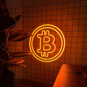 Bitcoin Neon Sign | BTC Neon Money | Led Neon | Cryptocurrency Neon ...