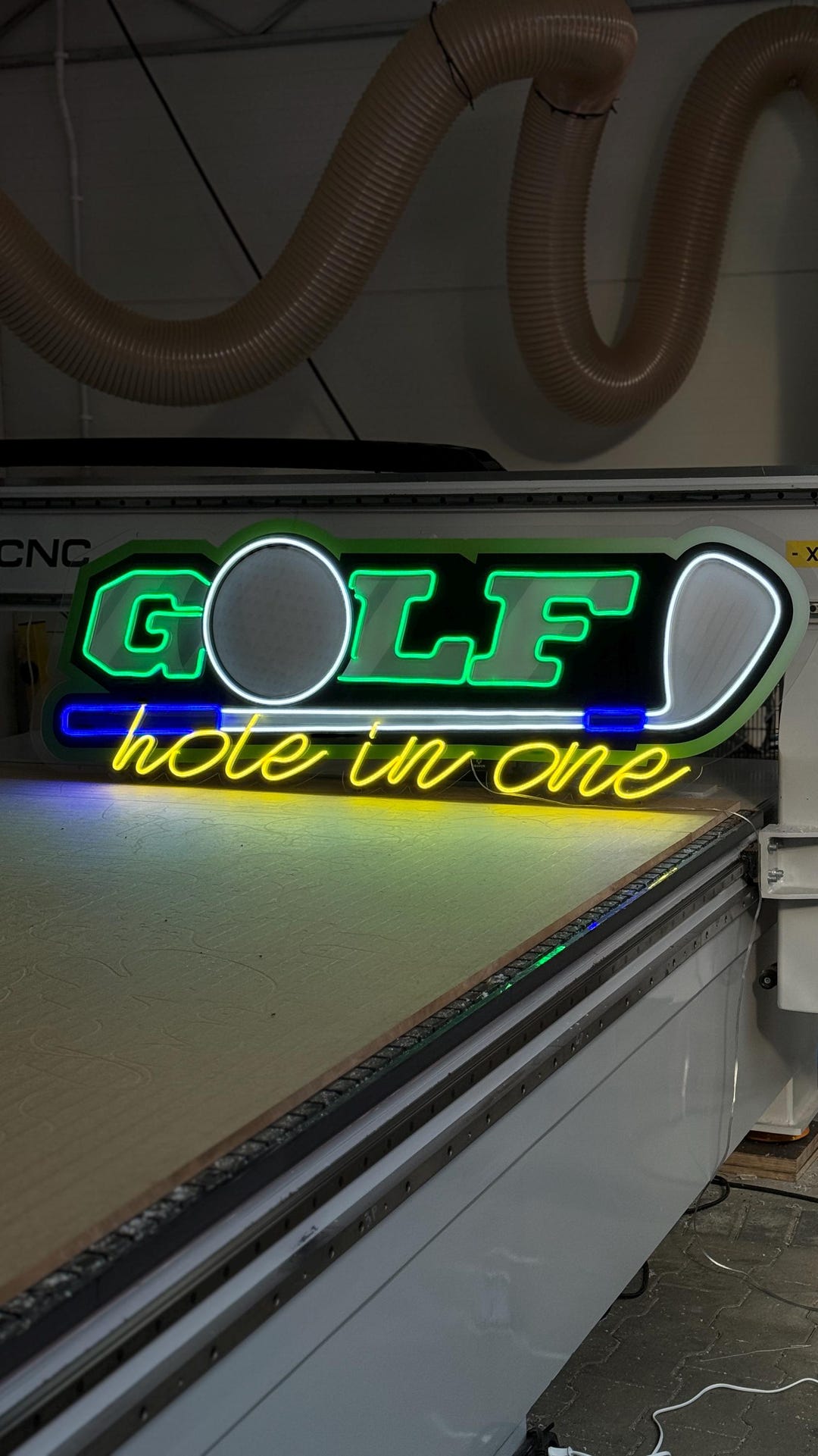 Golf Hole in One Art Neon Sign | Golf Neon Sign | Golf-themed Neon Sign ...