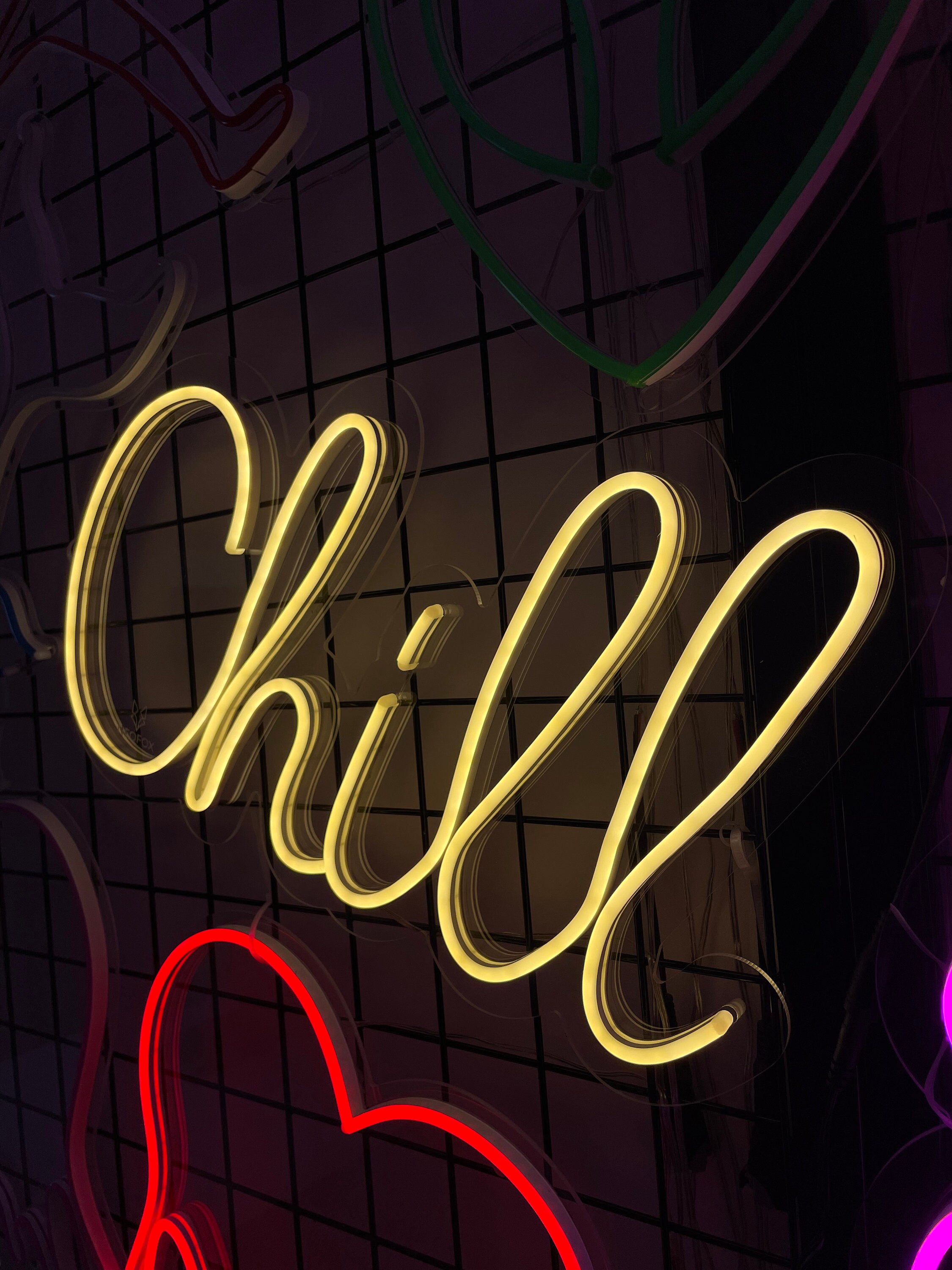 Neon Sign Chill | Night Lights Neon Signs Chill | Chill Room Decor ...