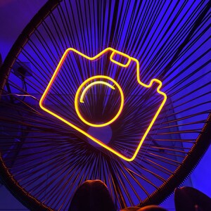 Camera Neon Sign | Camera Led Sign | Led Light Bedroom Home Wall Decor ...