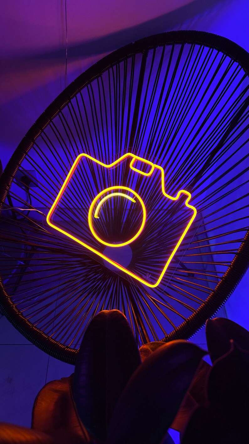 Camera Neon Sign | Camera Led Sign | Led Light Bedroom Home Wall Decor ...