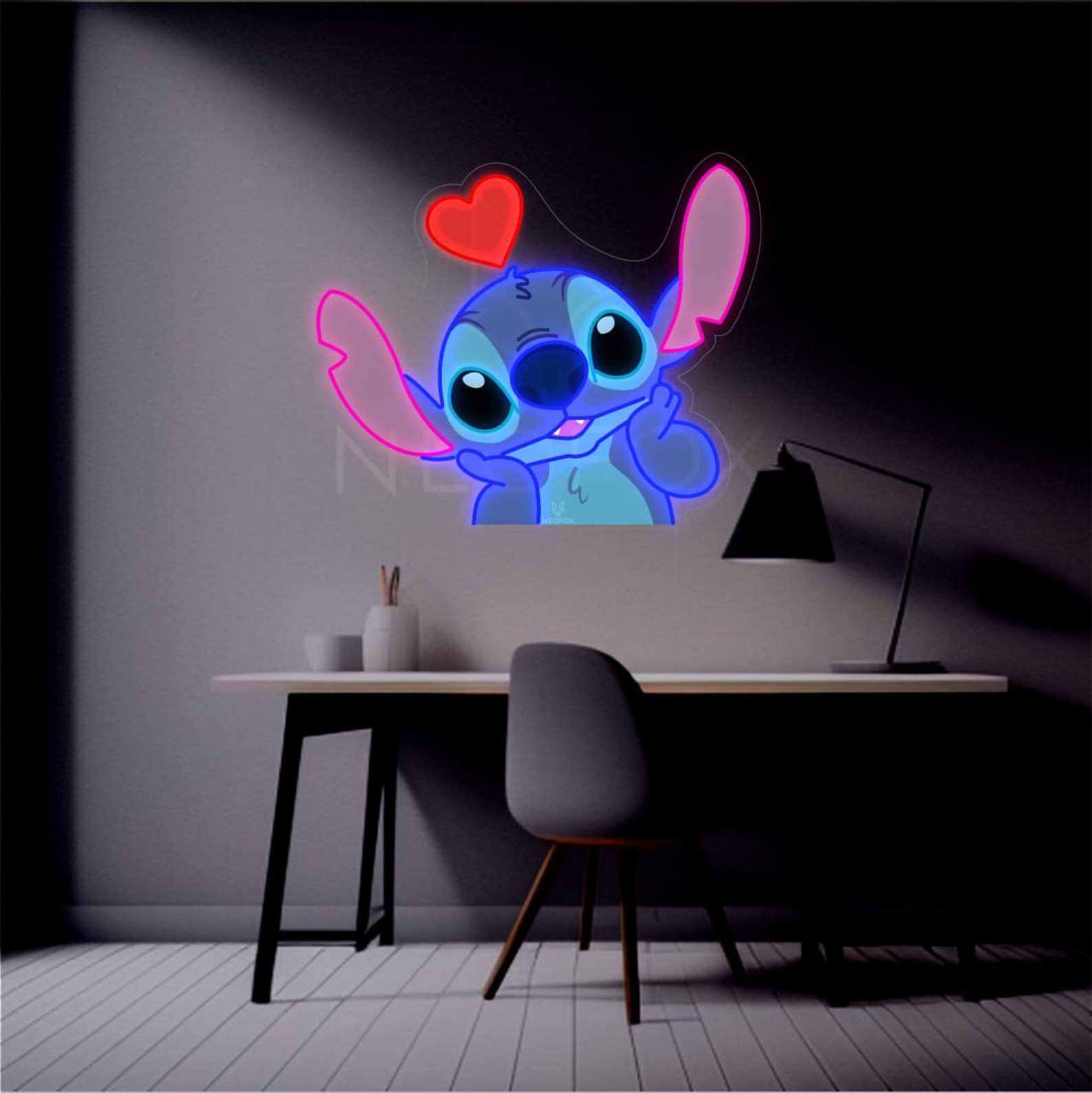 Characters From the Cartoons | Stitch Neon Sign | Wall Light | Sign ...