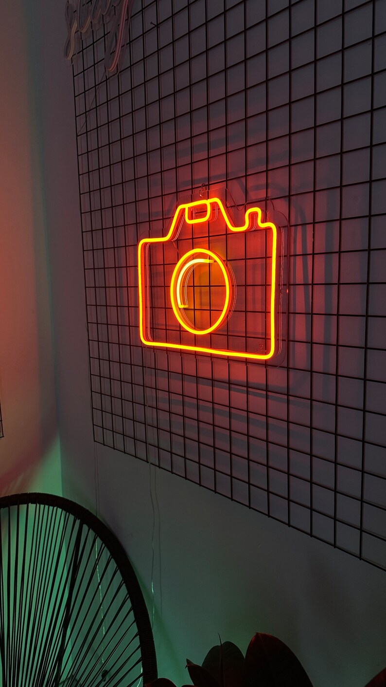 Camera Neon Sign | Camera Led Sign | Led Light Bedroom Home Wall Decor ...