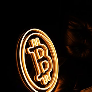 Bitcoin Neon Sign | BTC Neon Money | Led Neon | Cryptocurrency Neon ...