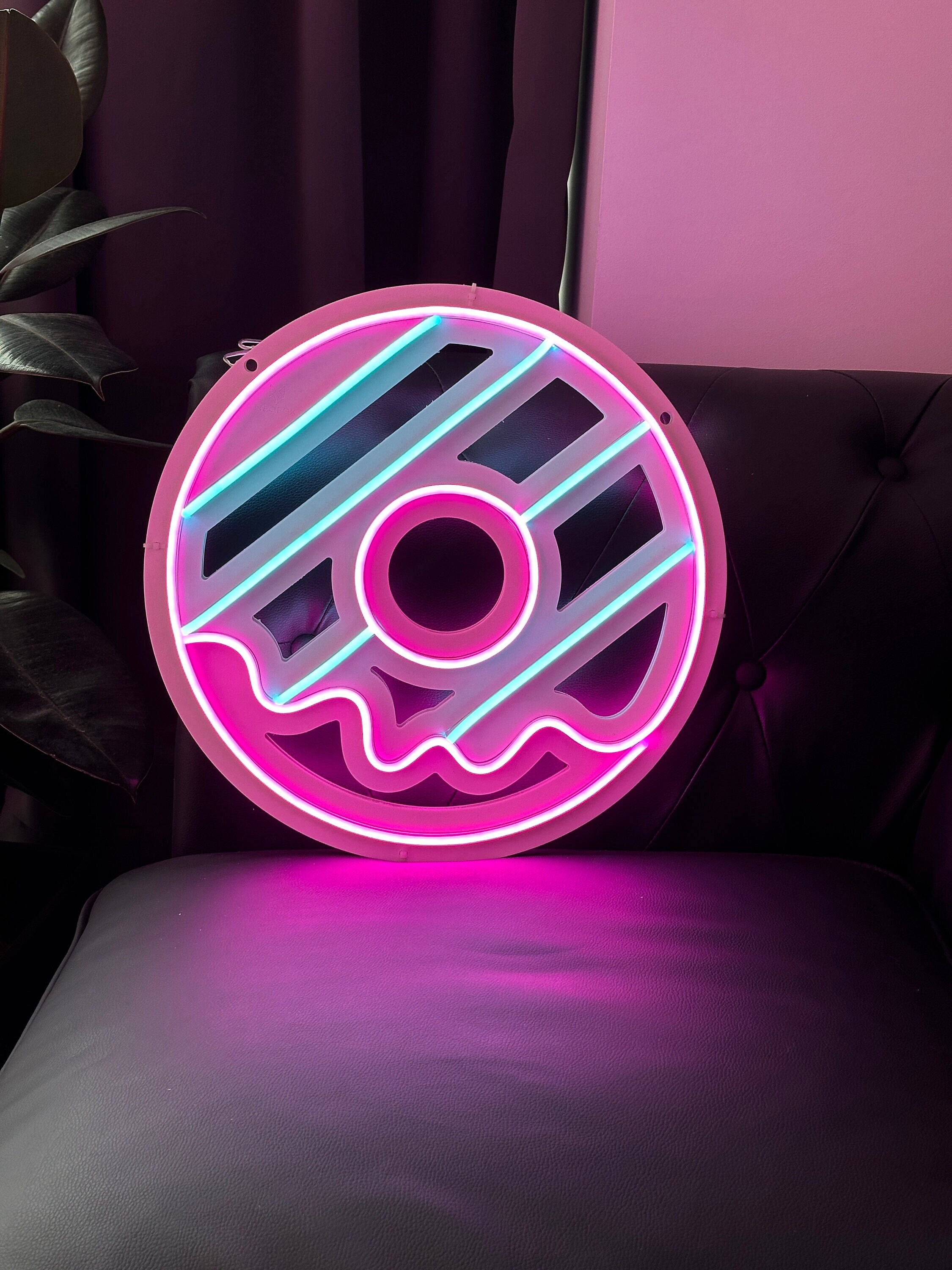 Donuts Neon Sign | Wall Art Cake Neon Sign | Sweet Donuts Sign | Led ...