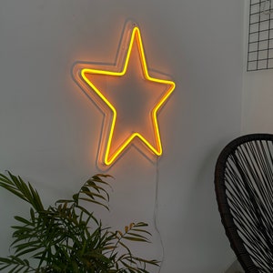 Star Space Kid Room Decoration | Star Neon Sign | Star Neon Light | LED ...