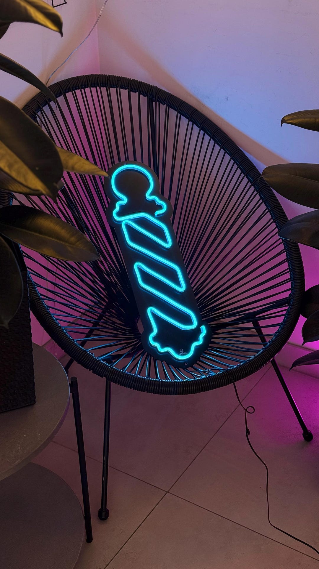 Barber Pole Neon Sign | Barbershop Sign | Neon Barber Pole | Barber ...