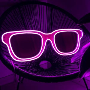 Eyewear Neon Sign | Eyeglasses LED Neon Sign | Optical Neon Sign Decor ...