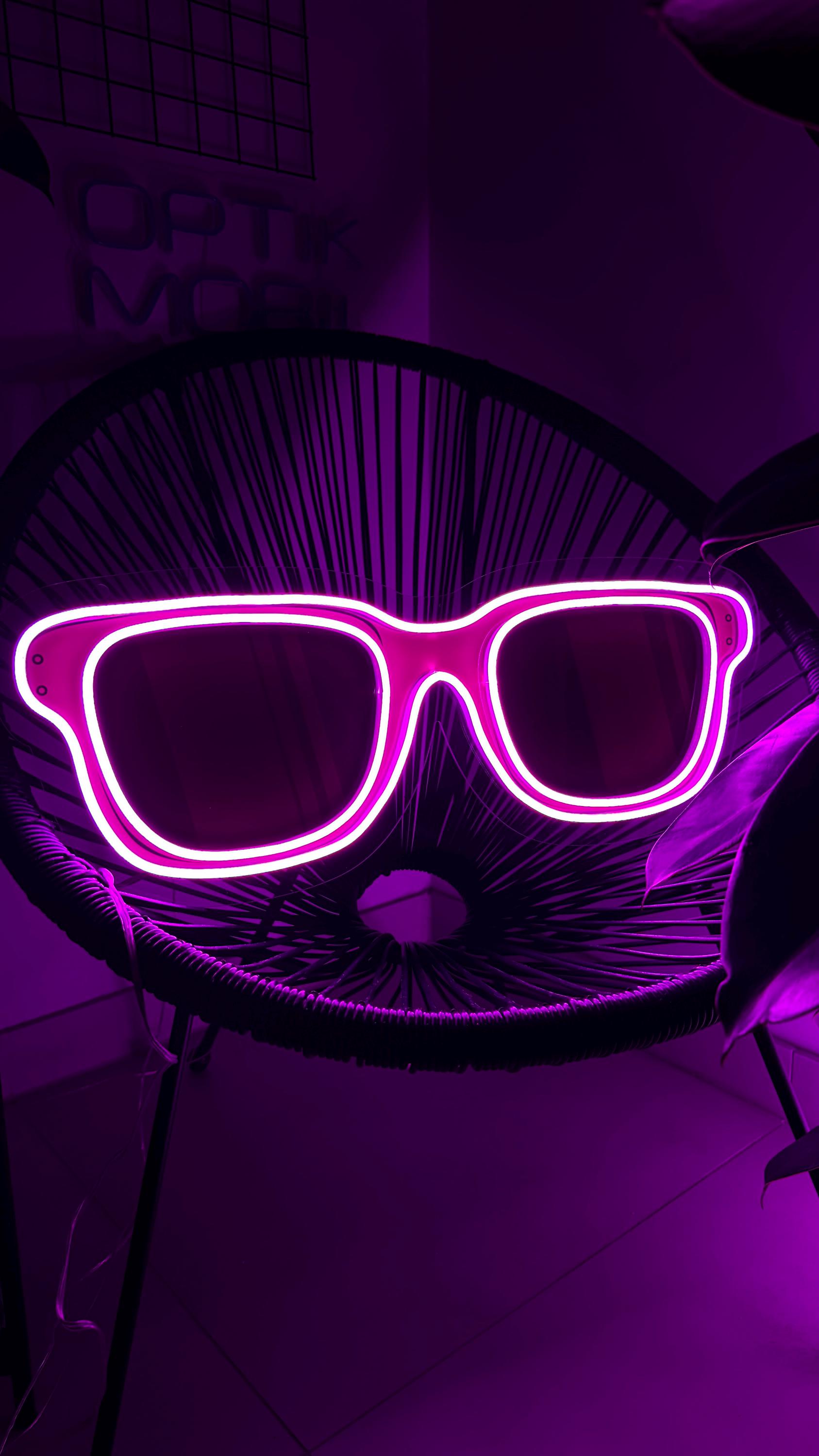 Eyewear Neon Sign | Eyeglasses LED Neon Sign | Optical Neon Sign Decor ...