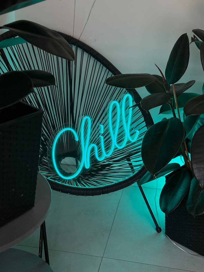 Neon Sign Chill | Night Lights Neon Signs Chill | Chill Room Decor ...