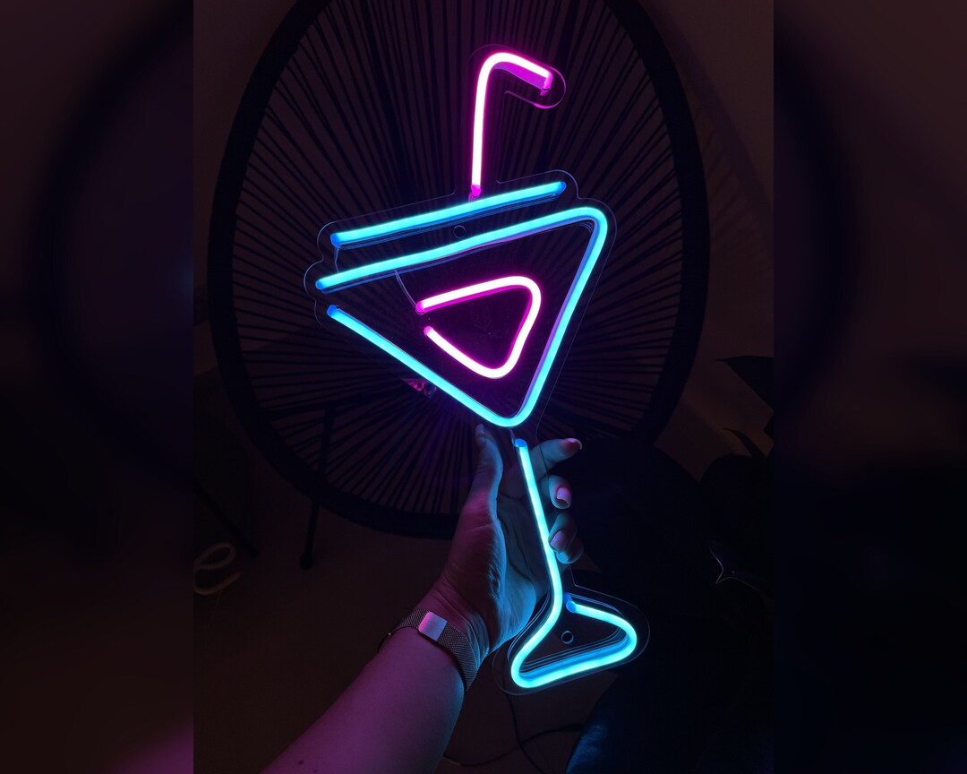 Cocktail Neon Signs for Cocktail Party | Home Bar Neon | Cocktail Neon ...