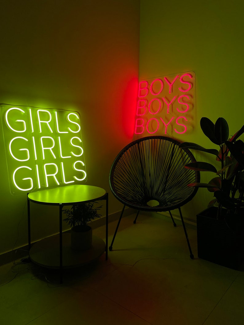 Boys Boys Boys Neon Sign | Boys Neon Sign | Nightclub Wall Led Decor ...