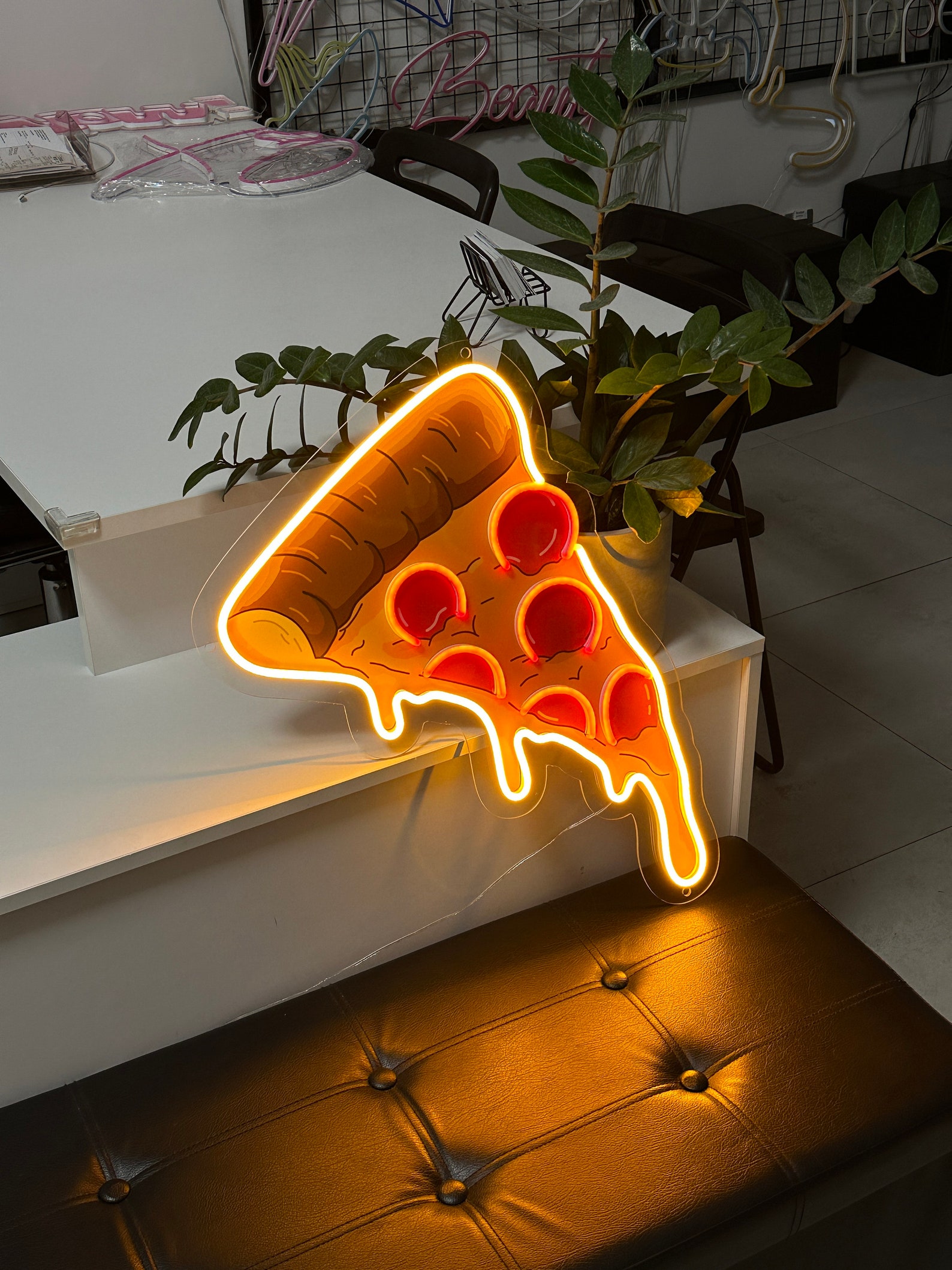 Pizza Neon Sign | Pizza Slice Led Sign | Pizza Restaurant Decor | Led ...