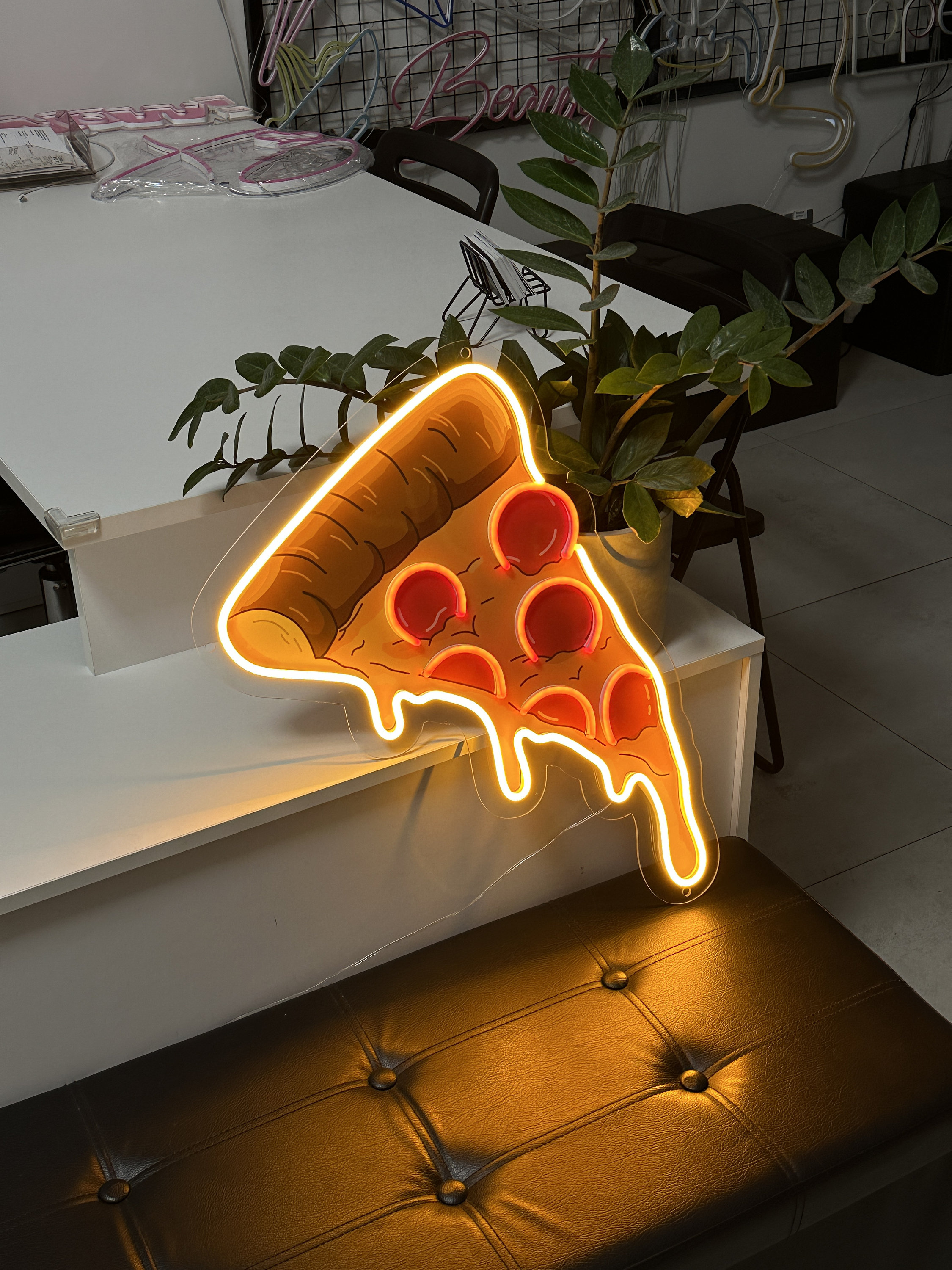 Pizza Neon Sign | Pizza Slice Led Sign | Pizza Restaurant Decor | Led ...