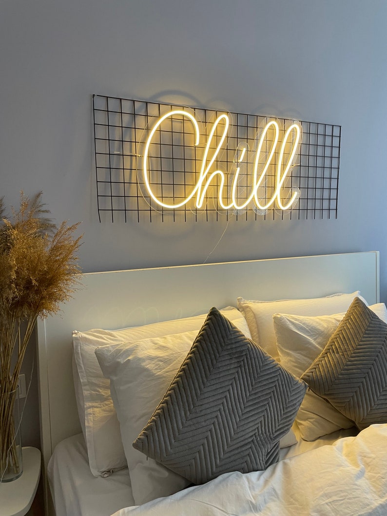 Neon Sign Chill | Night Lights Neon Signs Chill | Chill Room Decor ...