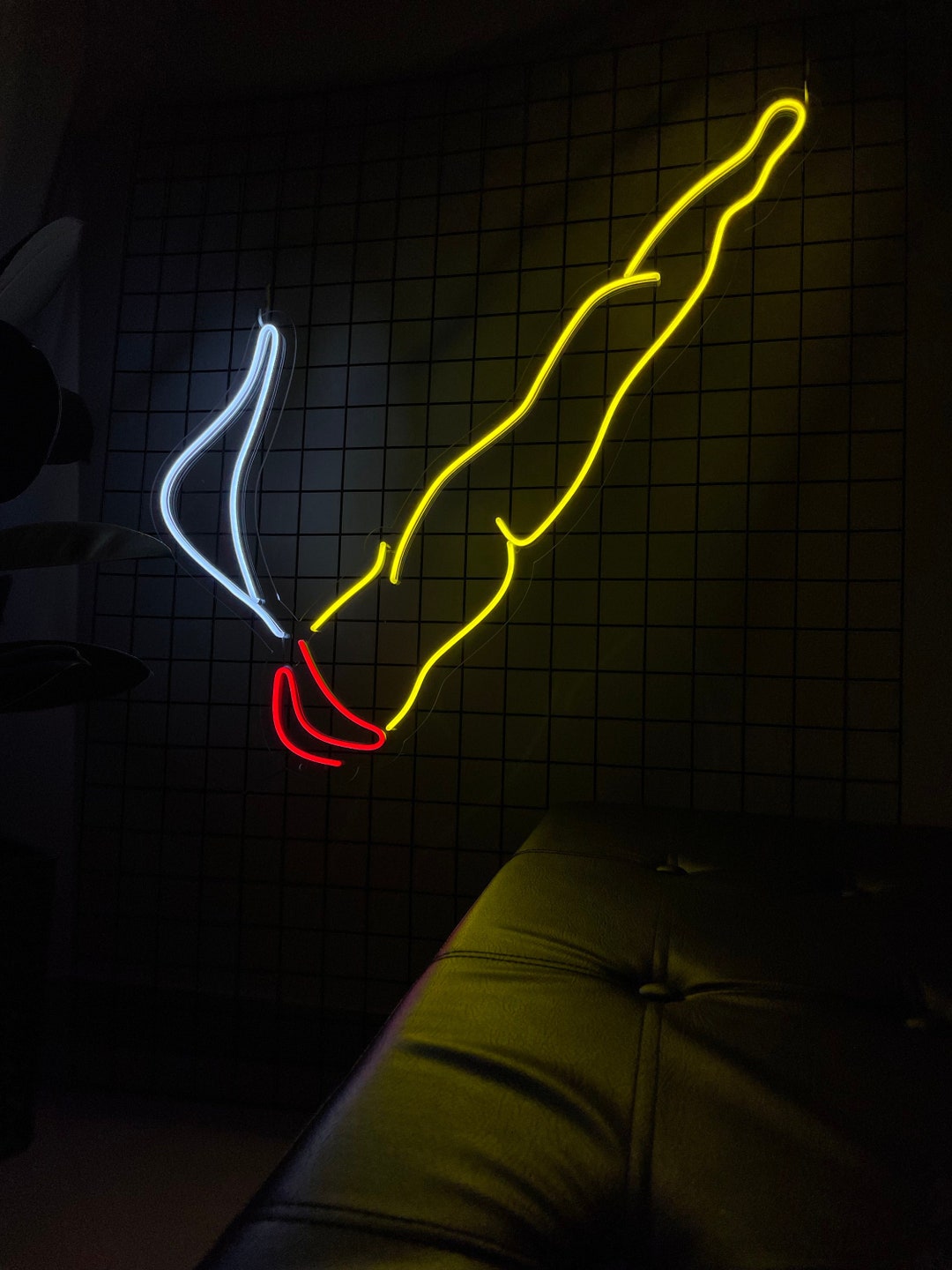 Cigarette Neon Sign Smoking Neon Sign Ashtray Neon Sign Custom LED Neon ...