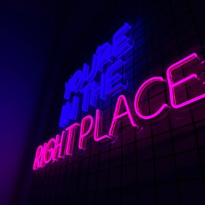 You're in the Right Place LED Neon Sign | Custom LED Neon | Beauty ...