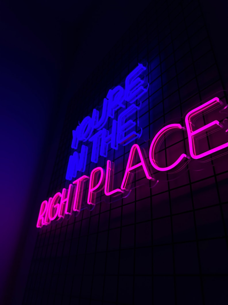 You're in the Right Place LED Neon Sign Custom LED Neon Beauty Salon ...