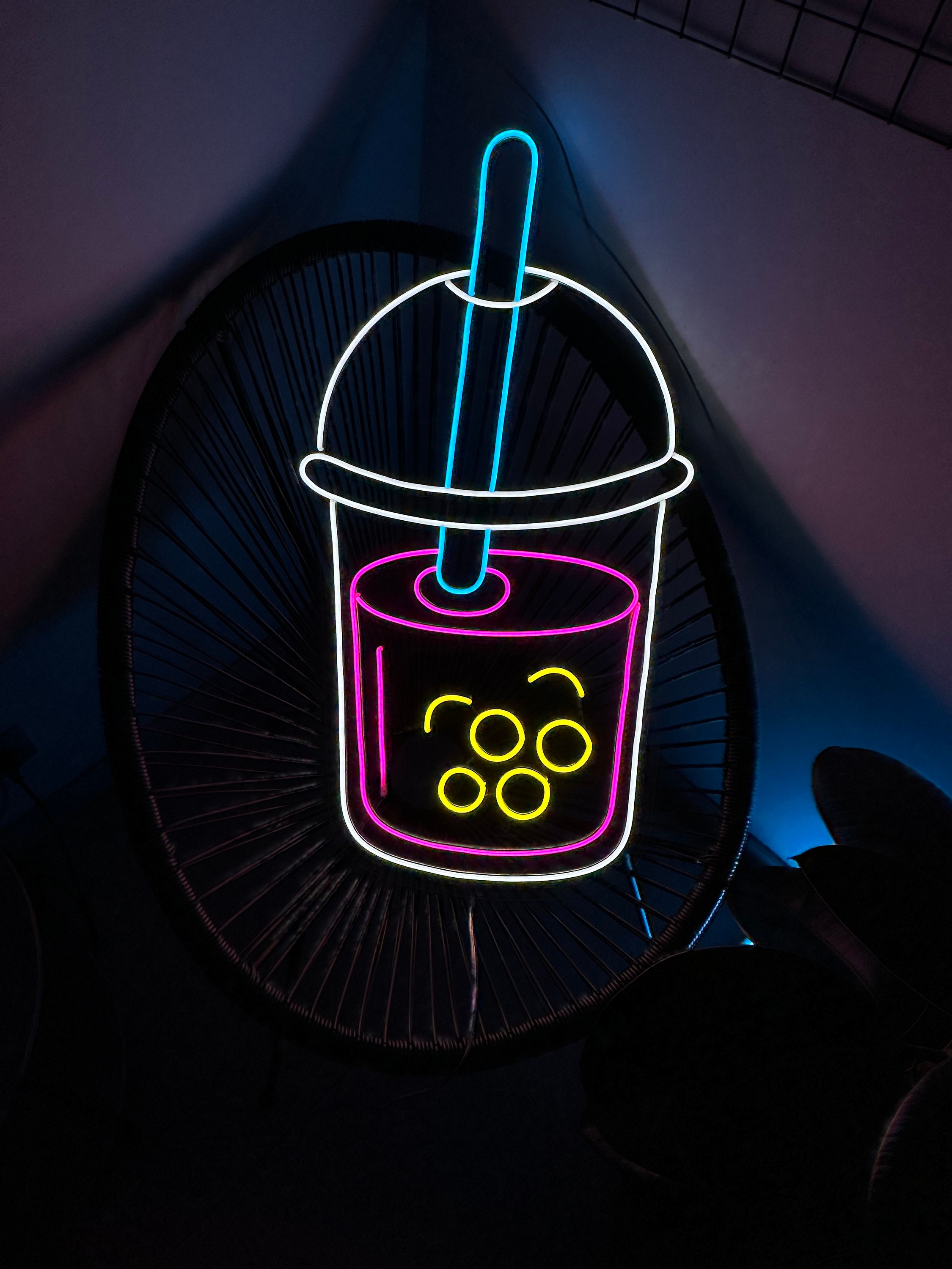 Neon Sign Boba Tea Neon Sign Bubble Tea Candy Shop Wall Decoration ...