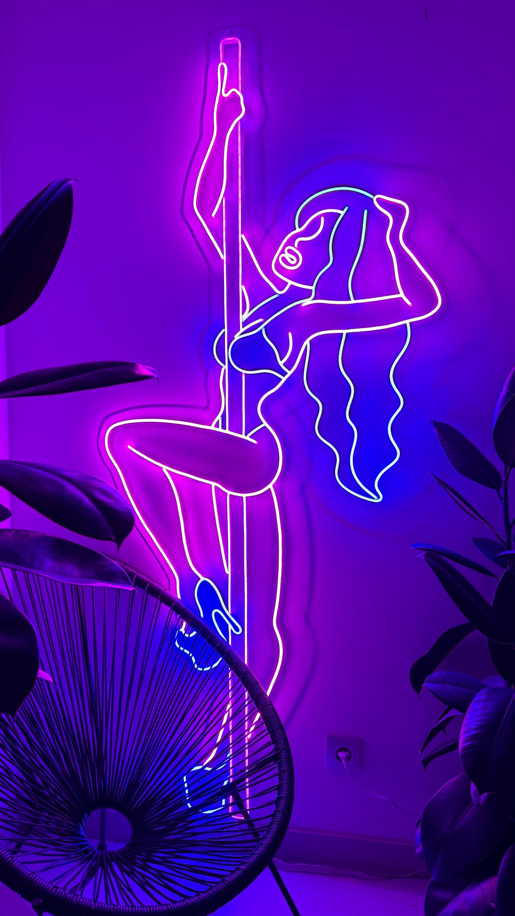 Dancer Neon Sign | Pole Dancing Led Light Sign | Dance Studio ...
