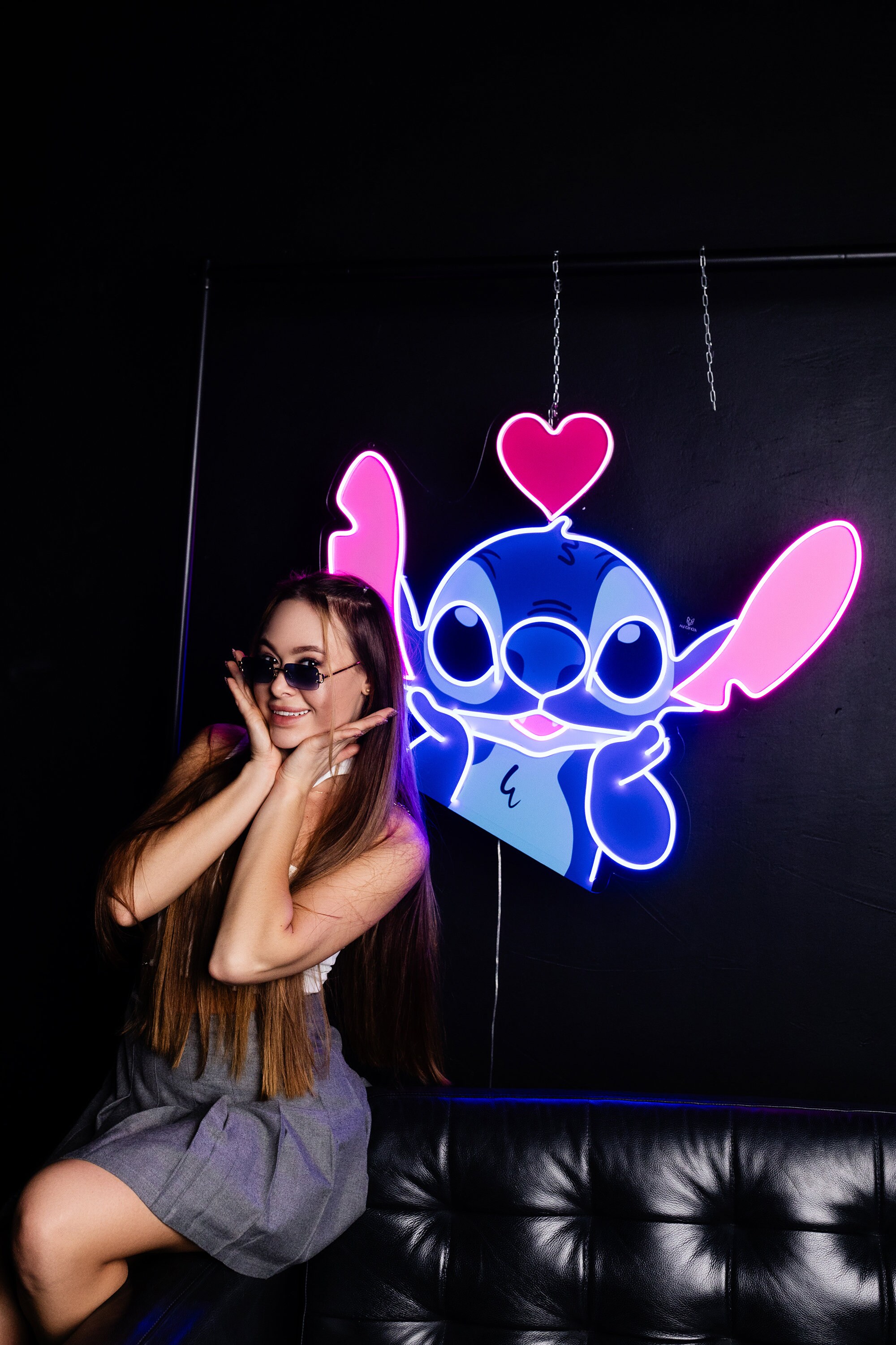 Characters From the Cartoons | Stitch Neon Sign | Wall Light | Sign ...
