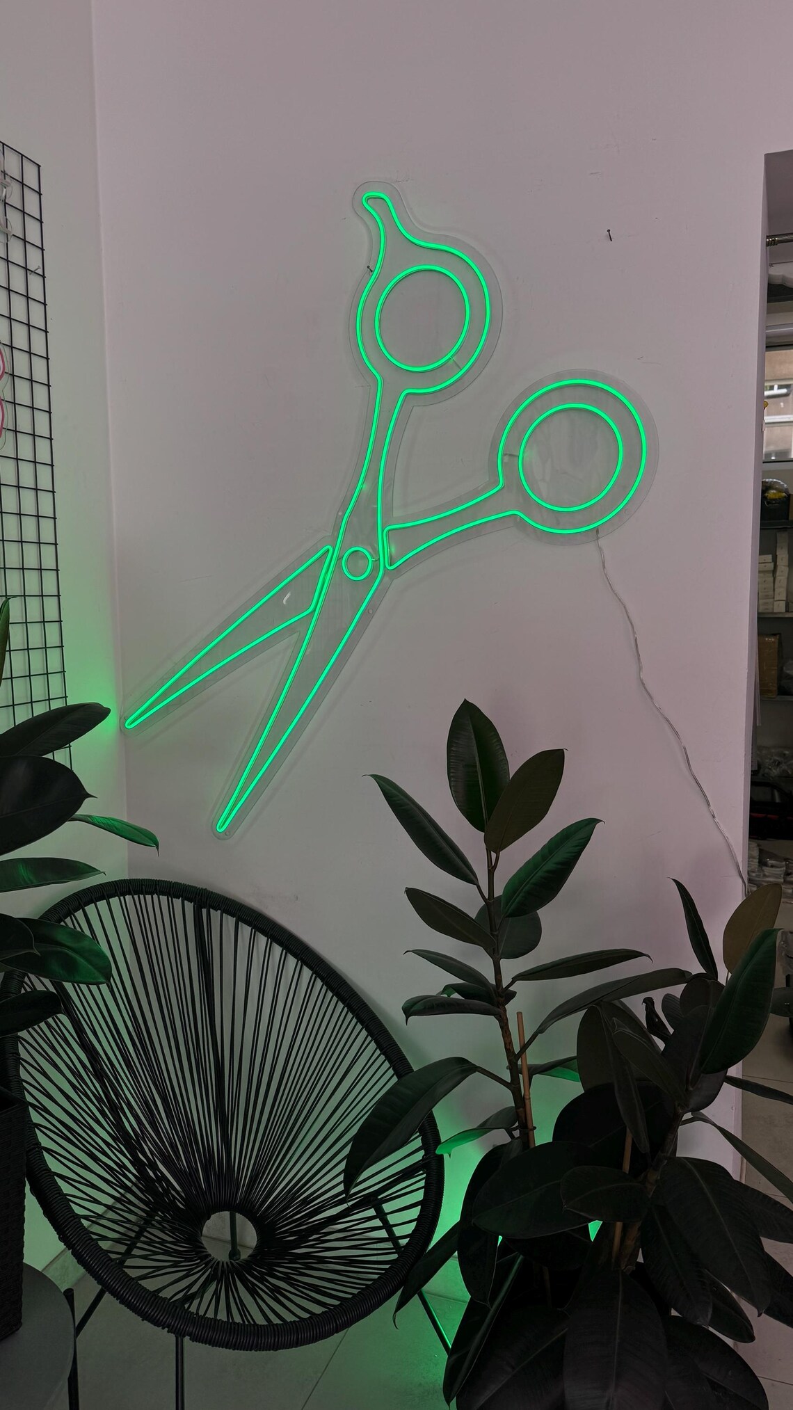 Scissors Neon Sign | Beauty Salon Neon | Hair Salon Neon Sign ...