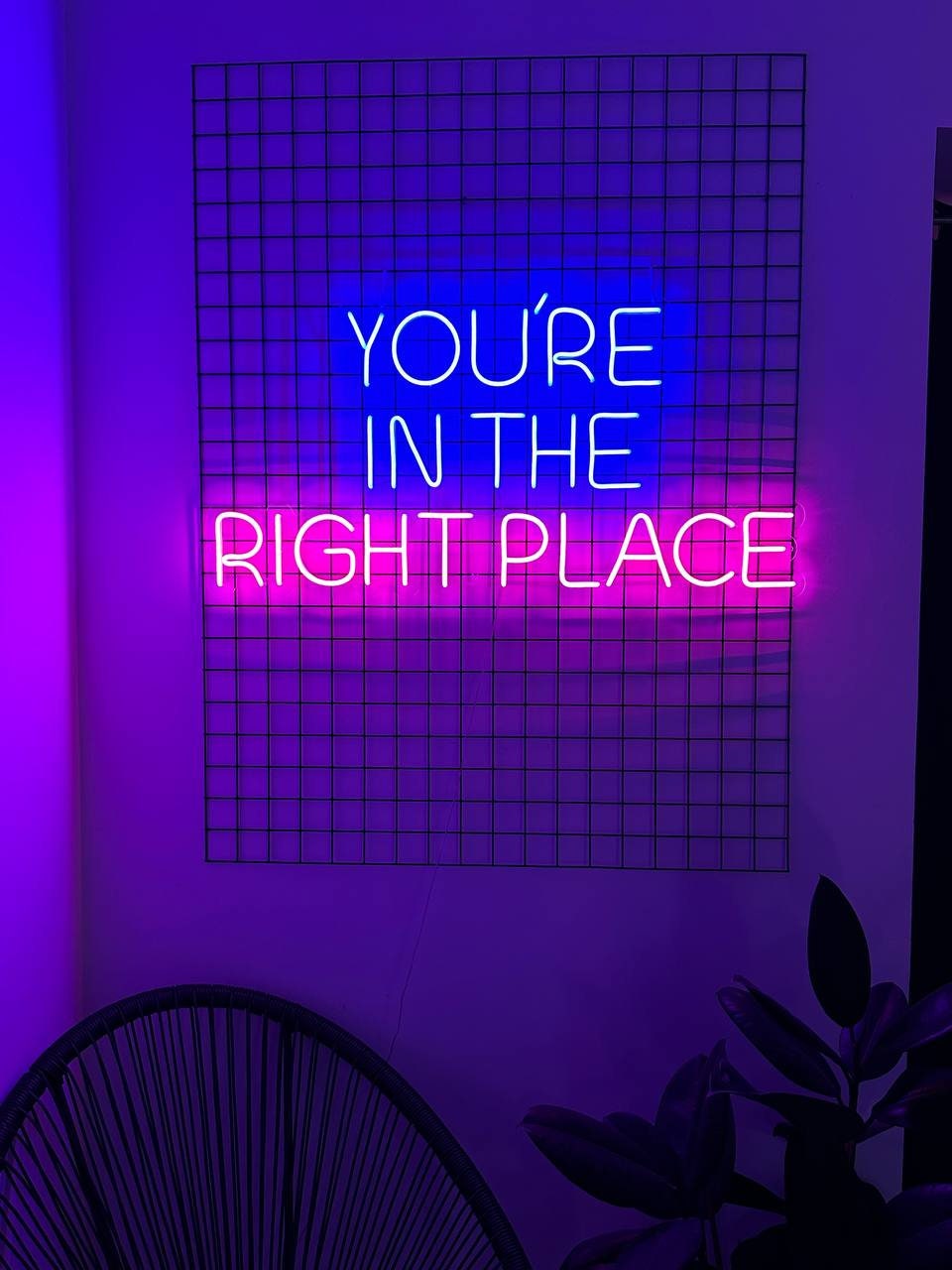 You're in the Right Place LED Neon Sign Custom LED Neon Beauty Salon ...