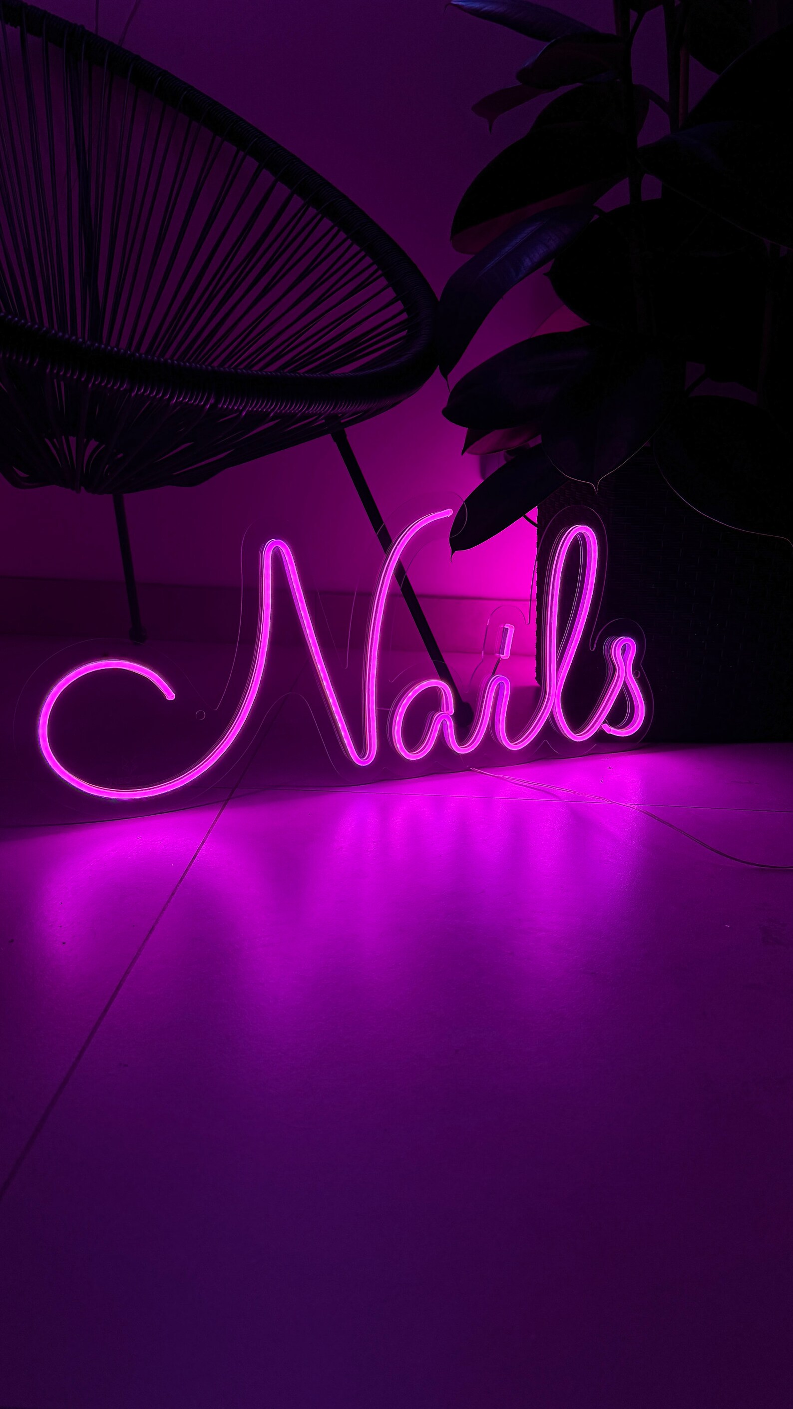 Nails Neon Sign | Nails LED Neon Sign | Beauty Salon Decor | Beauty ...