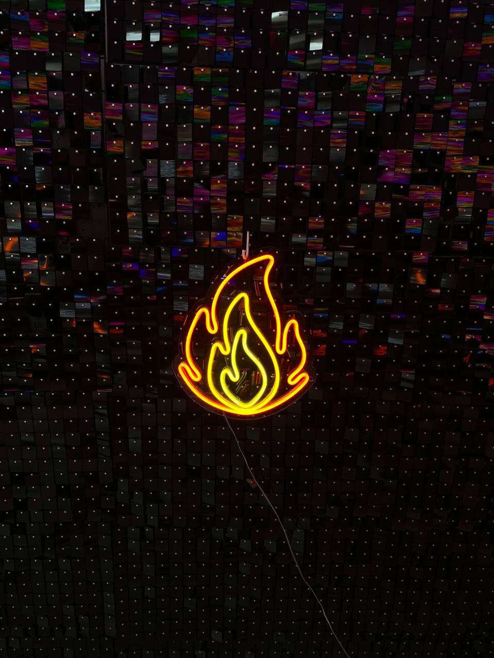 Fire LED Neon Sign | Flame Neon Wall Art | Fire Neon Sign | Fire Led ...