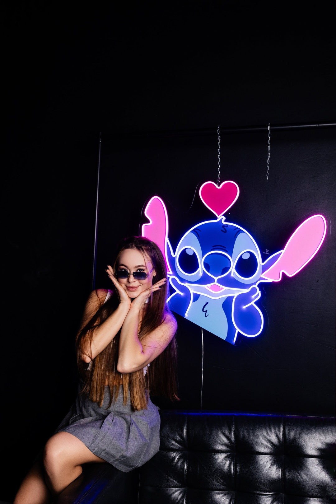 Characters From the Cartoons | Stitch Neon Sign | Wall Light | Sign ...