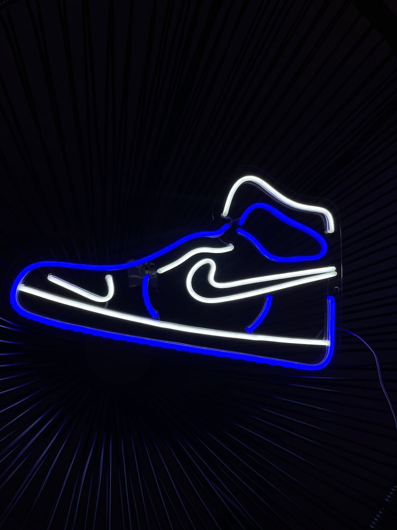 Air Jordan LED Neon Sign | Jordan Neon Art | Sneaker Neon Sign | Shoe ...
