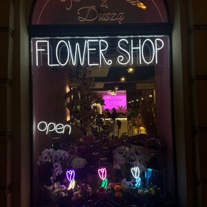 Custom Flower Shop Neon Light | Flower Market Neon Sign | Flower Shop ...