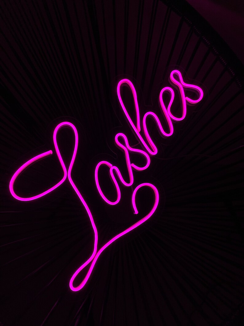 Lashes Neon Sign | Lashes LED Neon Sign | Beauty Salon Decor | Beauty ...